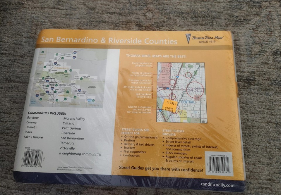 Thomas Guide San Bernardino & Riverside Counties CA Street Guide 2007 ...