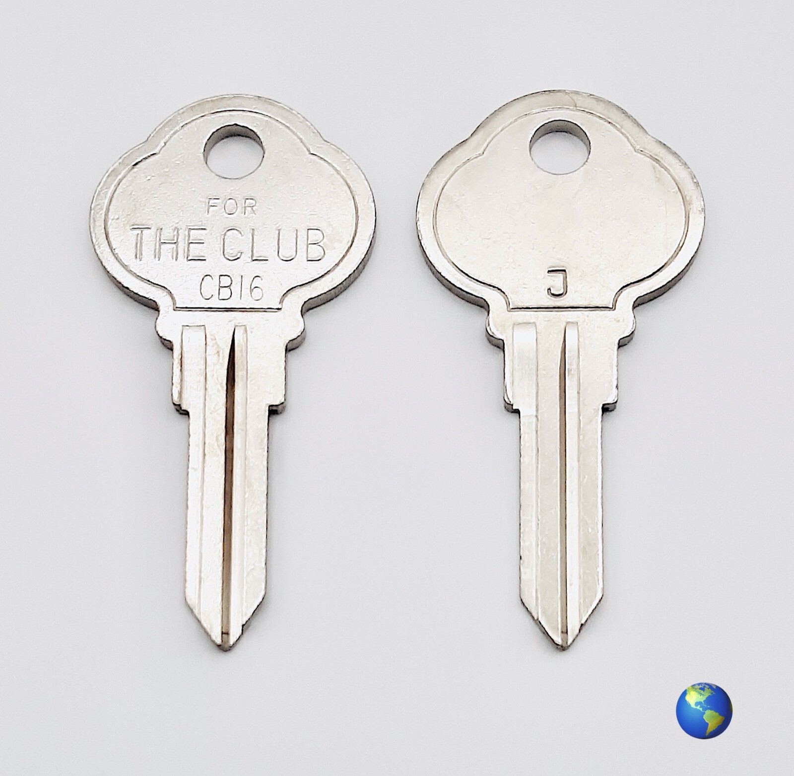 CB16 Key Blanks for Various Steering Wheel Locks by The Club (2 Keys ...