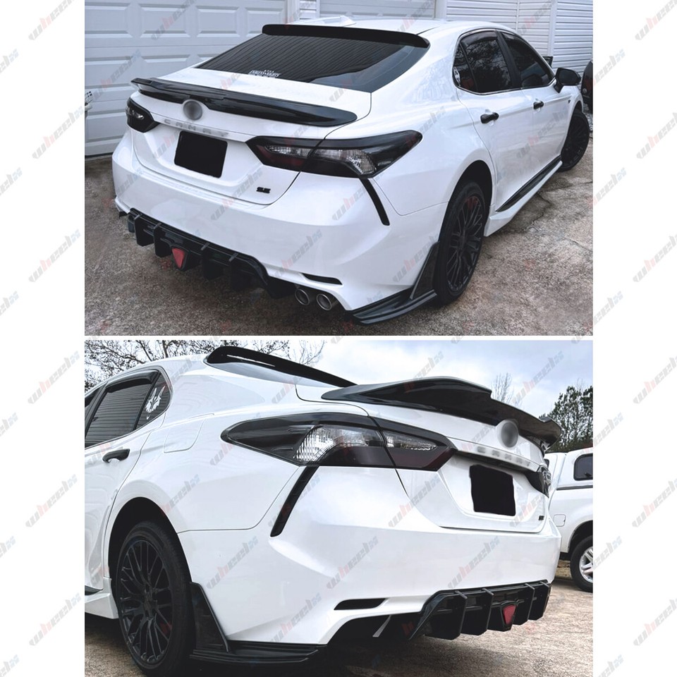 2018-2024 Toyota Camry SE XSE Rear Bumper Diffuser Lip | Black ...