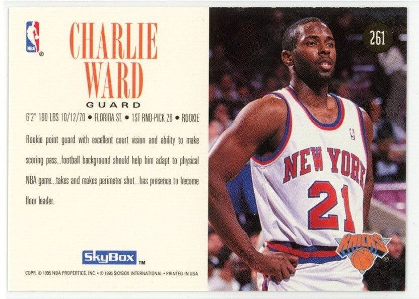 1994-95 Skybox Basketball Charlie Ward RC #261 | eBay