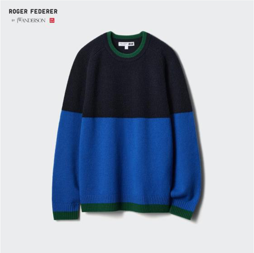 Uniqlo Roger Federer JWA Premium Lambswool Crew Neck Long Sleeve ...
