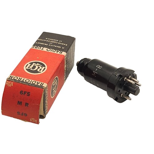 RCA Model 6F5 Vintage Vacuum Tube Valve Original Box Radio Amplifier ...