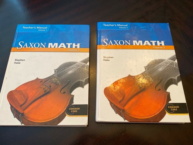 Saxon Math Course 3 Teacher s Manuals Volume 1 2 EBay Saxon Math Course 3 Teacher s Manuals Volume 1 2 EBay
