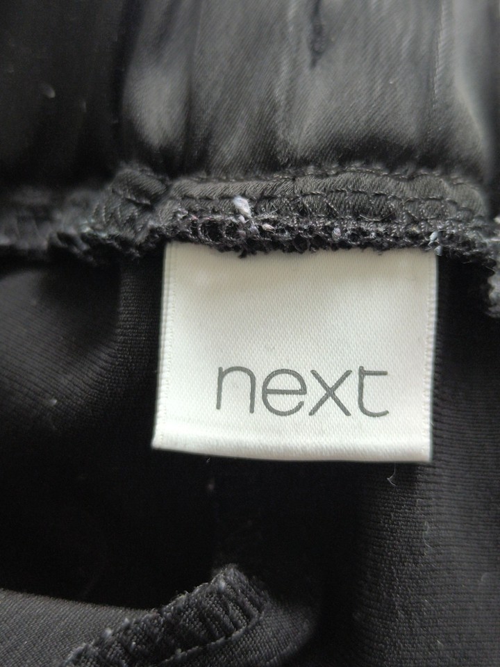 Girls Black Satin Elasticated Trousers Age 11 Years Next | eBay UK