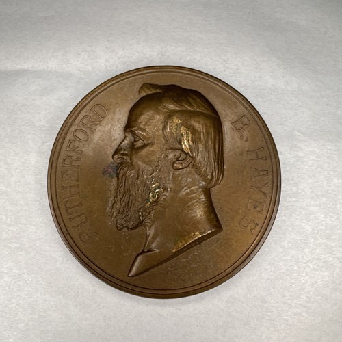 Rutherford B. Hayes 1877 Presidential Inauguration Medal-Large 3” US ...