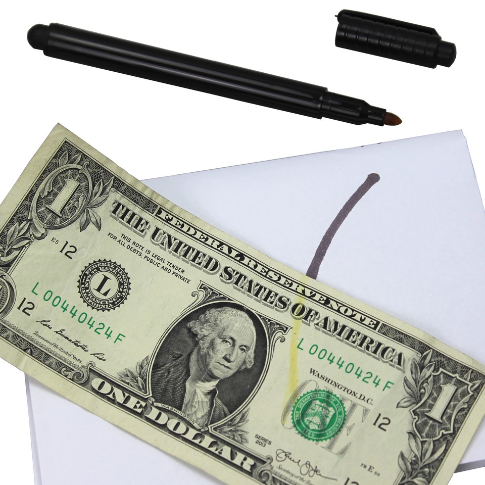 3 Pack Counterfeit Money Detection Pen Marker Fake Dollar Bills ...