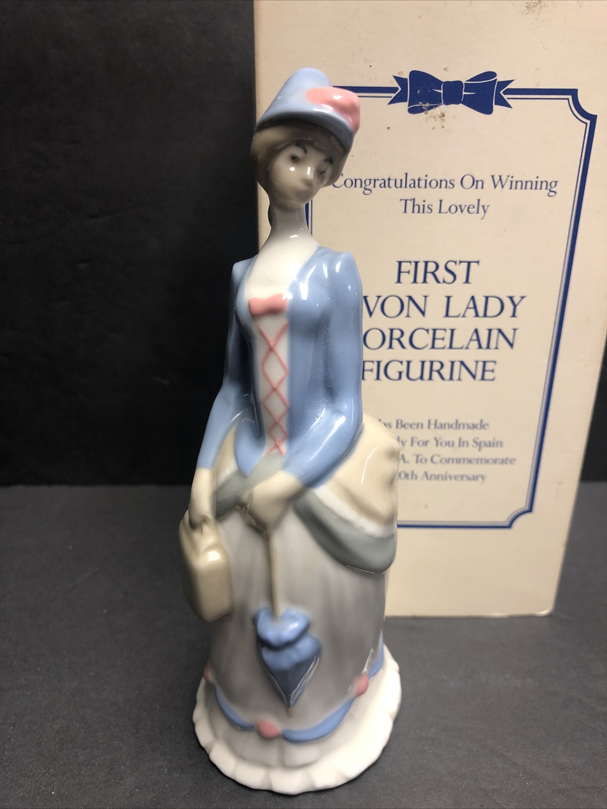 1976 Mrs Albee First Avon Lady Porcelain Figurine with Box Made In ...