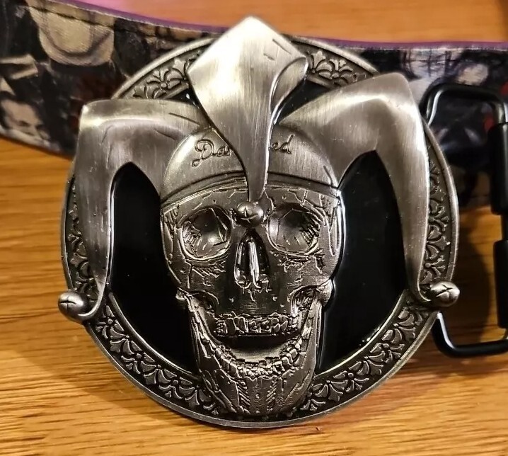 DC Comics & Warner BROS Suicide Squad Joker Logo REVERSIBLE BELT ...