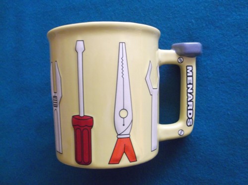 New Menards Yellow 14 oz. Coffee Tea Mug Tools | eBay