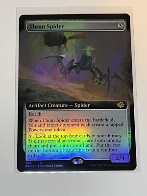 Thran Spider - Rare Extended Art FOIL - The Brothers' War PACK FRESH 🔥 ...