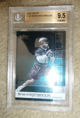 BGS 9.5 2002 Topps Finest Brian Westbrook Rookie Card #102 #3 | eBay