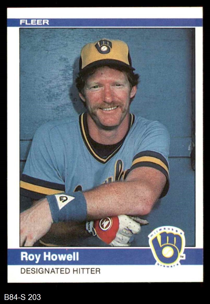1984 Fleer #203 Roy Howell Brewers 8 - NM/MT | eBay