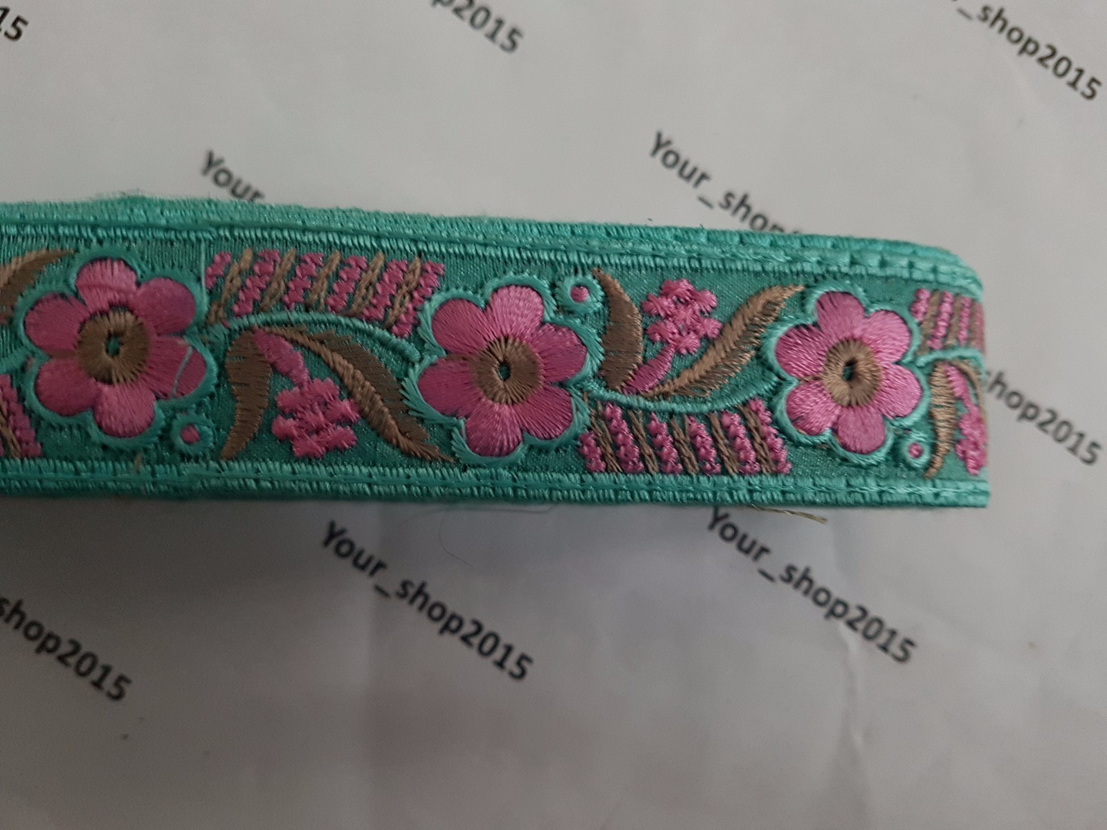 1 Yard Beautiful embroidered pattern lace trimming ribbon Net Wedding ...