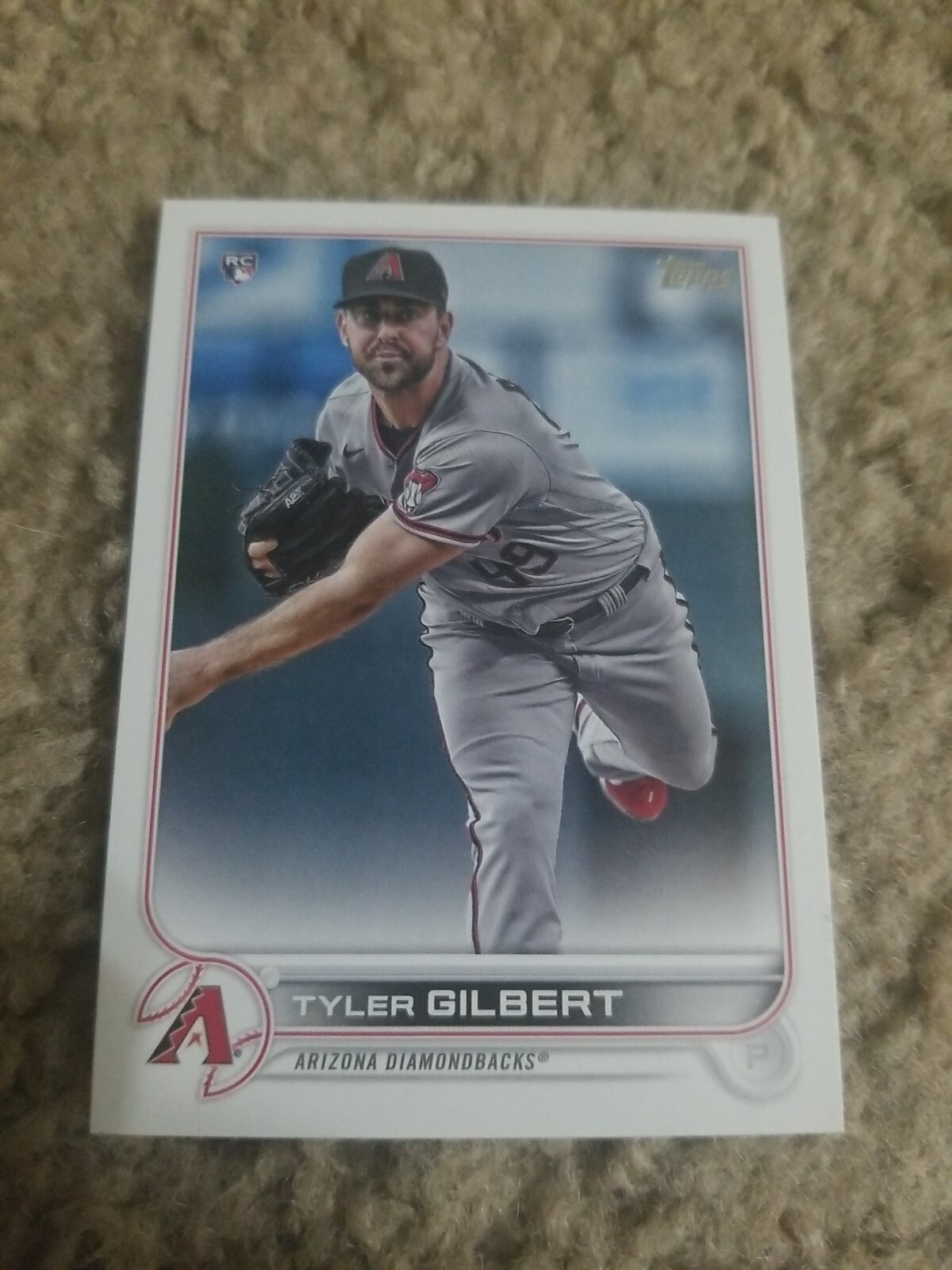 TYLER GILBERT 2022 TOPPS SERIES 1 CARD #130 DIAMONDBACKS (ROOKIE BASE ...