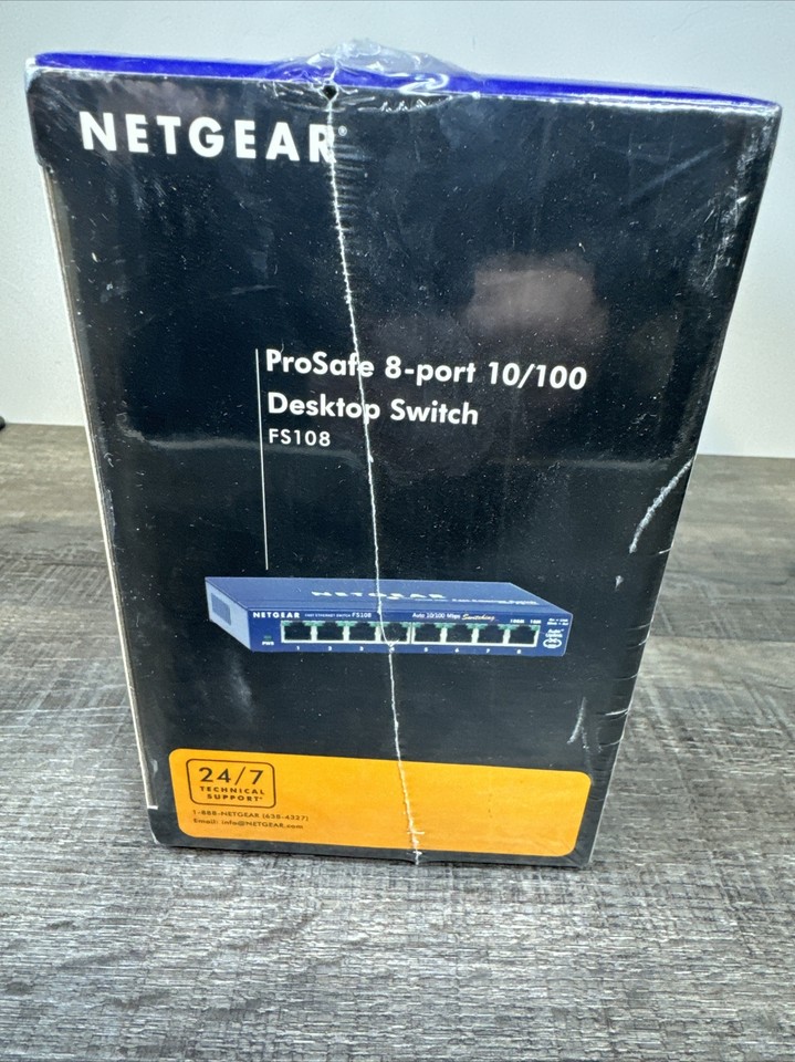 Netgear ProSAFE 8-port 10/100 Desktop Ethernet Switch Model #FS108 ...