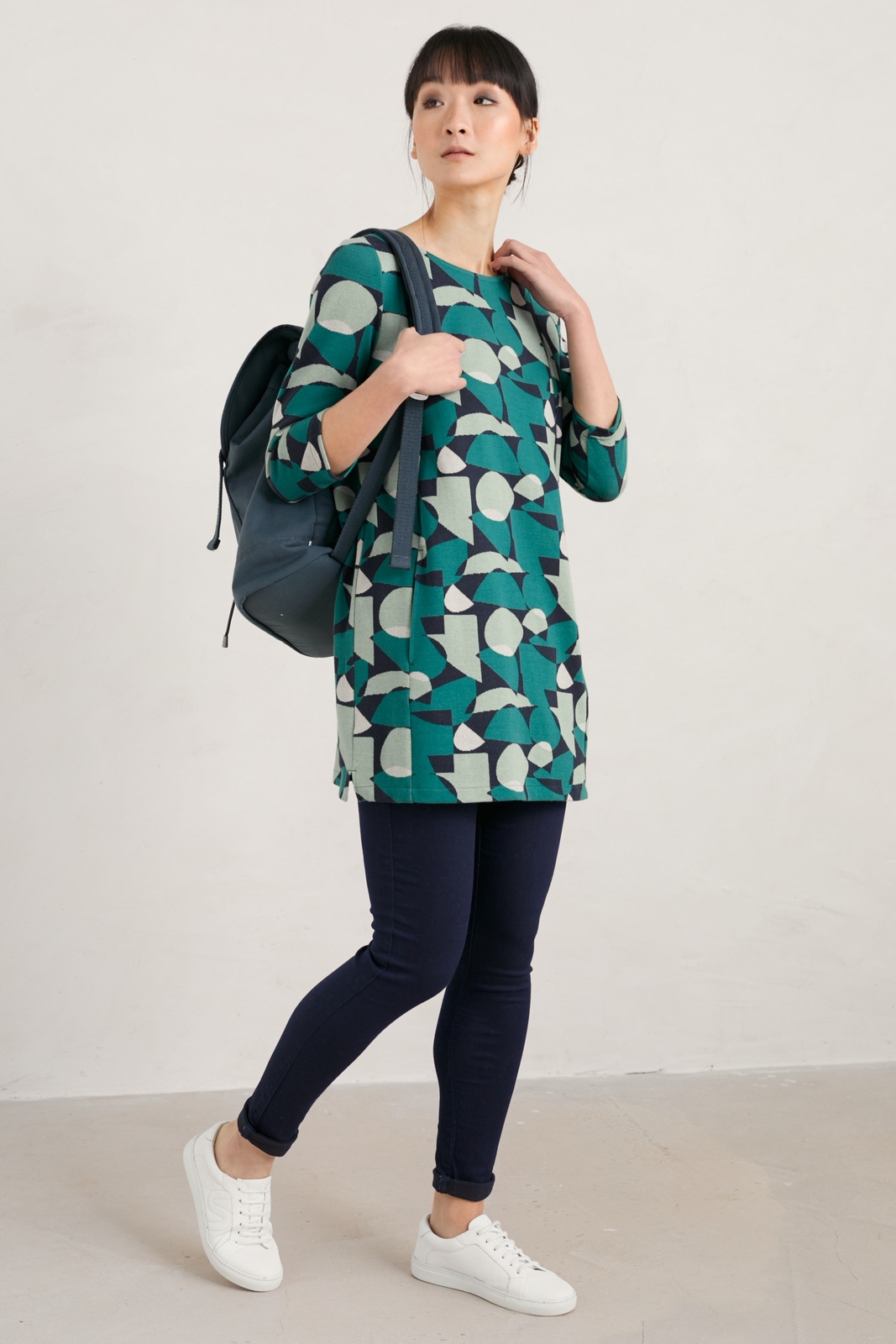 Seasalt Women's Tunic - green Light Ray Jersey Tunic - Regular ...