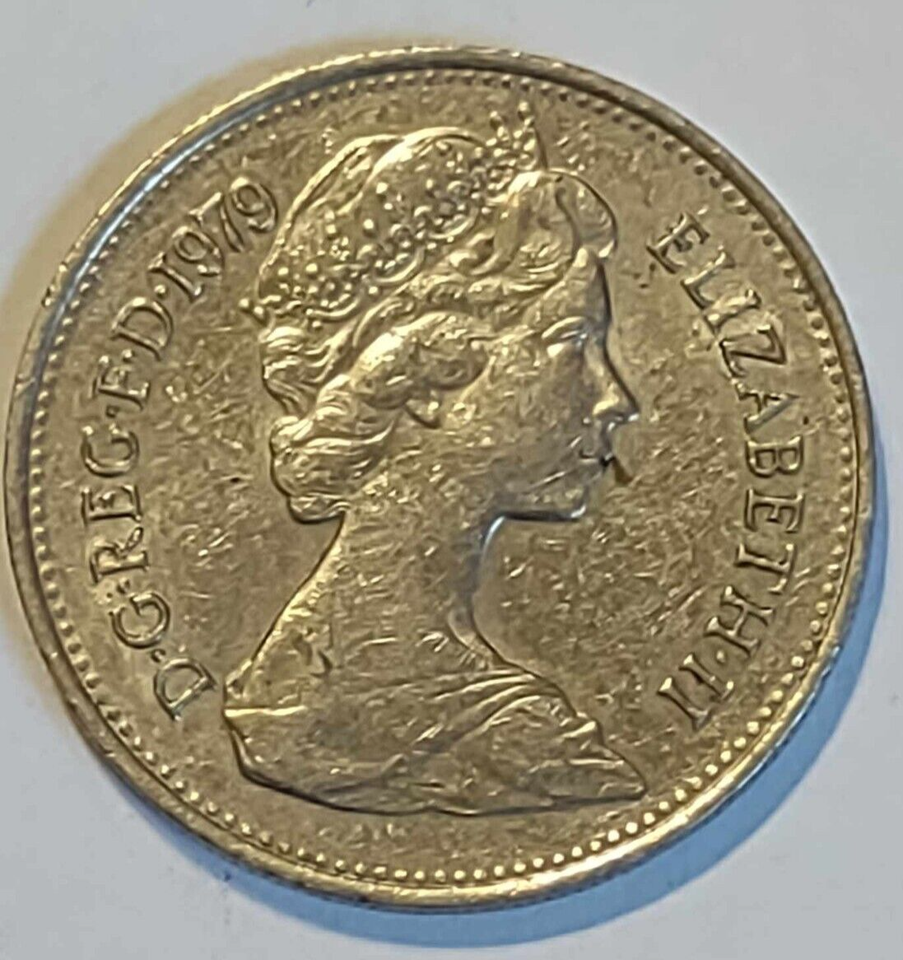 1979 Queen Elizabeth II Great Britain 5 New Pence Coin | eBay