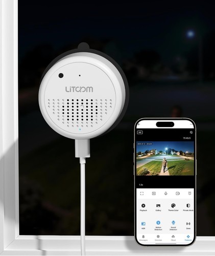 Window Camera for Home Security CCTV 3MP 2K Indoor Night Vision Motion ...