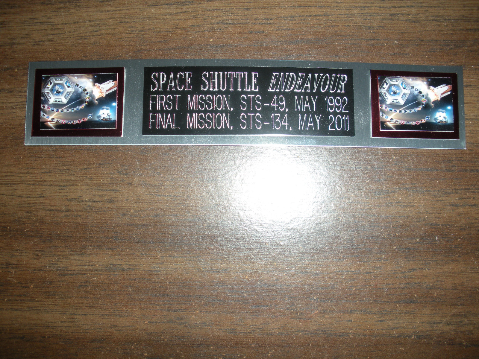 SPACE SHUTTLE ENDEAVOUR (NASA) NAMEPLATE FOR PHOTO/DISPLAY | eBay