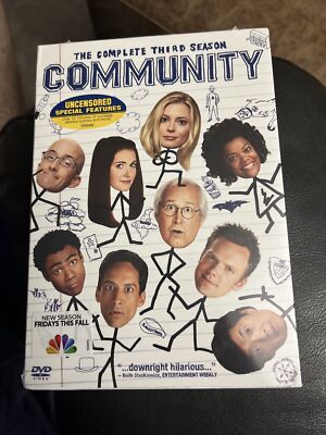 Community: The Complete Third Season (DVD, 2012, 3-Disc Set) - FACTORY ...