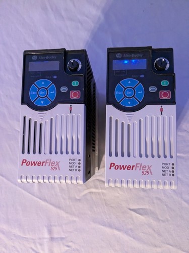 *PAIR*Allen Bradley Powerflex525 480vac 3 Phase 1HP VFD 25B-D2P3N104 0 ...