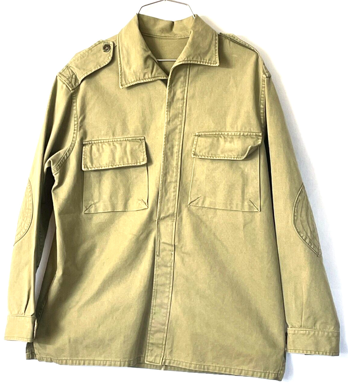 Men's Military Safari Jacket Hidden Button Up Down La… - Gem