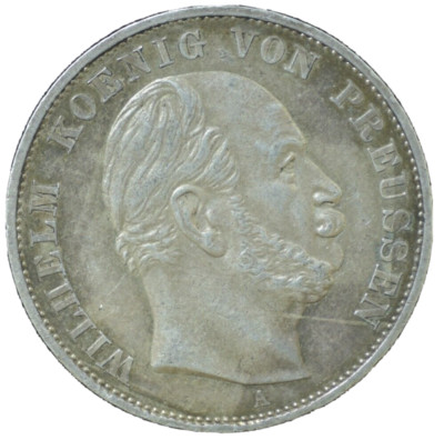 1871 WILHELM I PRUSSIA SIEGEL THALER SILVER LARGE COIN 19 GR 33MM | eBay
