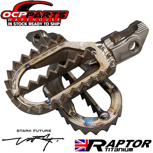 NEW! Raptor Titanium Foot Pegs 5mm Back from Stock for 2023 - Present ...