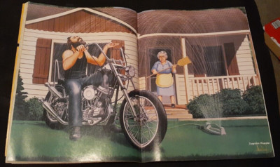 Easyriders Magazine July 1984 / David Mann Centerfold Harley Poster Art ...