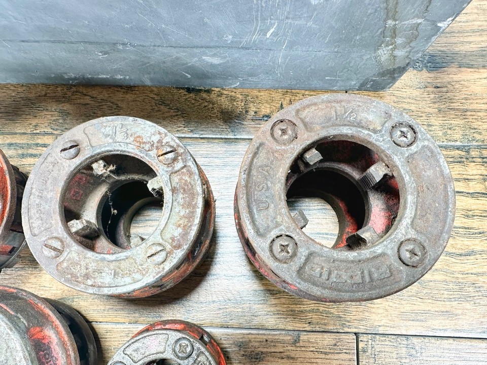 Ridgid 12-R Pipe Threader Die Head Set 12R Threading Dies G653 | eBay