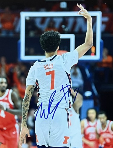 WILL RILEY AUTOGRAPH SIGNED 8X10 PHOTO ILLINOIS FIGHTING ILLINI ...