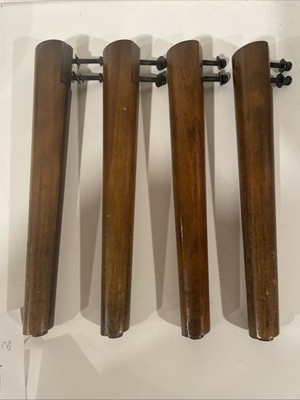 Lot of 4 Vintage MCM Style Tapered Wood Coffee Table Legs 15 1/2" long ...