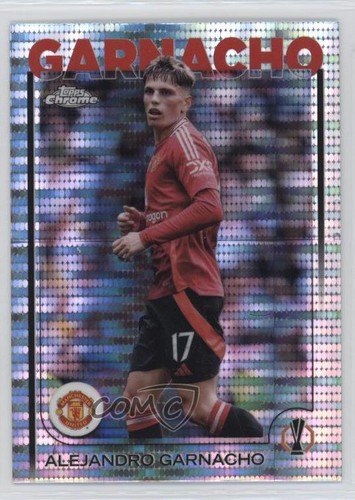 2024 Chrome UEFA Club Competitions Pulsar Refractor Alejandro Garnacho ...