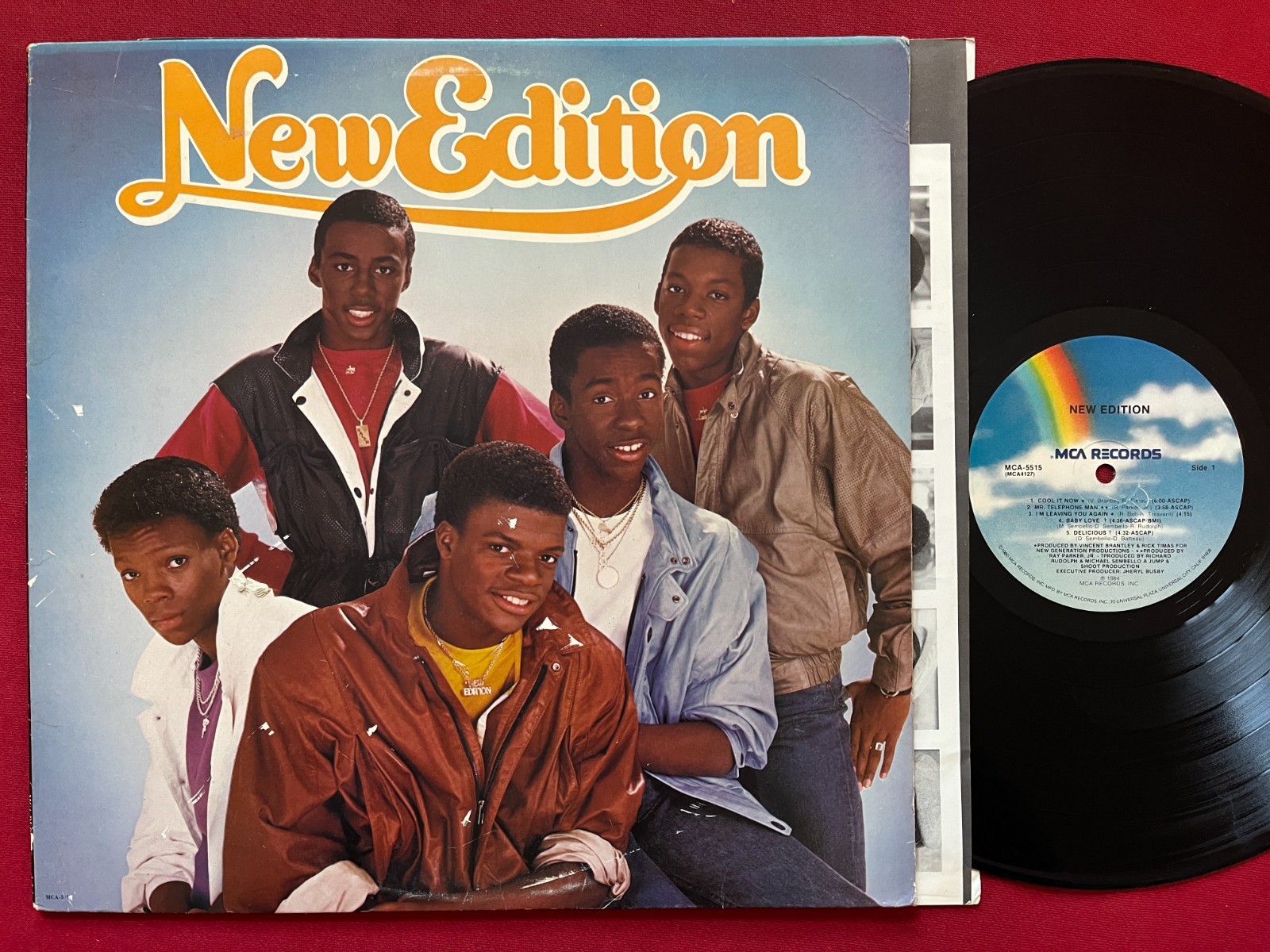NEW EDITION~SELF TITLED LP (1984) ORIG PRESS VG+ R&B SOUL MCA 5515 ...