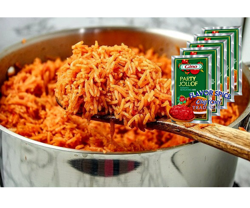 Gino Party Jollof Rice Seasoning Tomato Paste 1 Roll ( Pack of 5 ) 0 ...