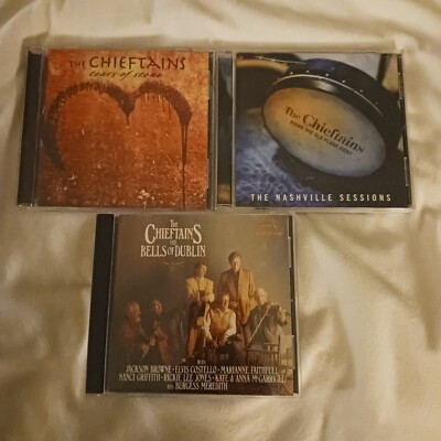 The Chieftains Lot Of 3 Music CDs Chieftains Tears of Stone Nashville ...