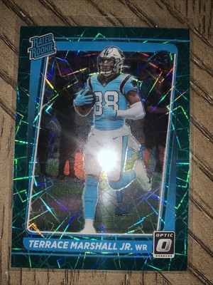 2021 NFL Optic Terrance Marshall JR WR Green Velocity SHORT PRINT SP ...