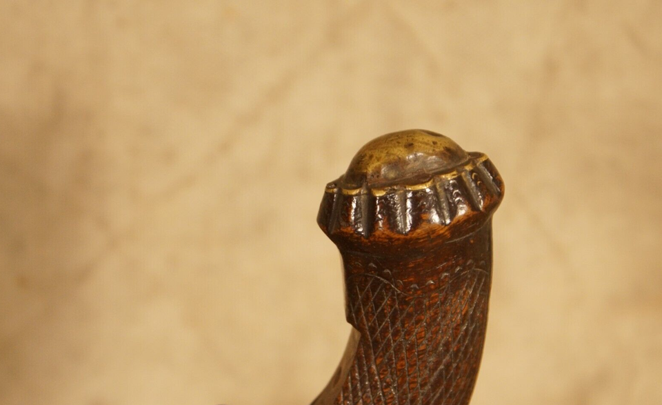 Antique 18th Century Flintlock Pistol Muzzleloader Wooden Stock Part ...