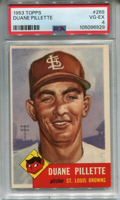 1953 Topps #269 Duane Pillette PSA 4 VG-EX St. Louis Browns | eBay