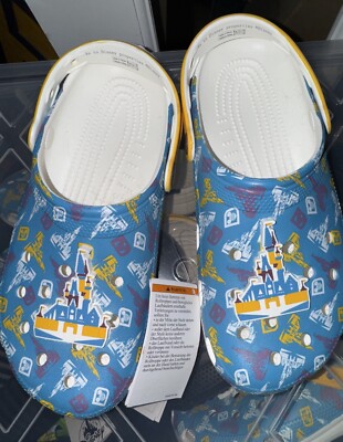 New Disney Crocs Adult Blue 50th Anniversary Vault Mickey Mouse Clogs ...