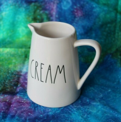 Rae Dunn Artisan Creamer; CREAM wording, LL Rare | eBay