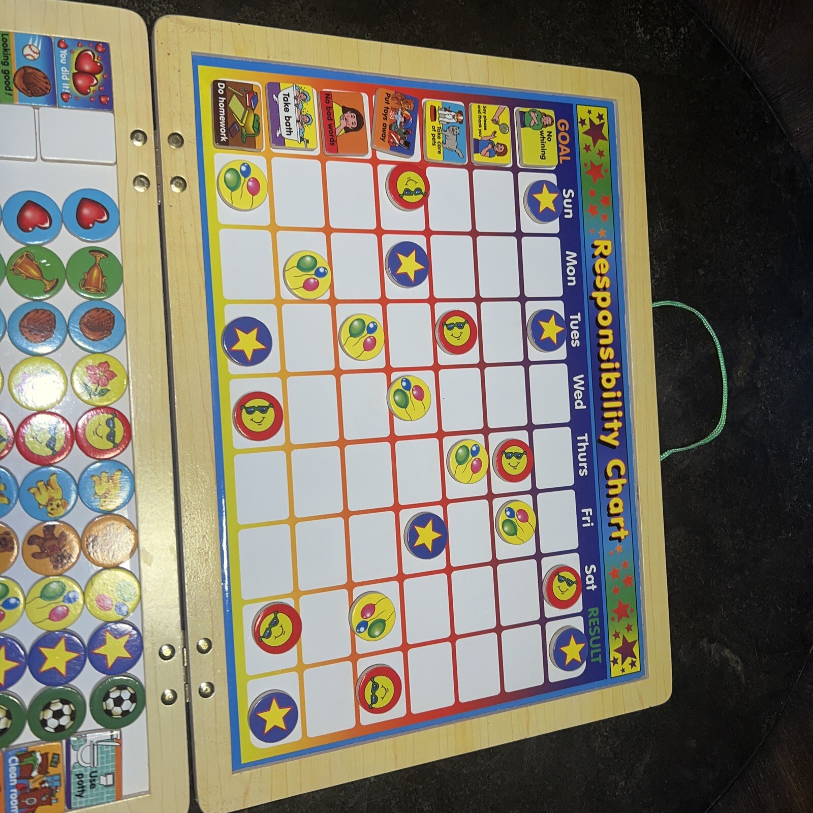 Lights Camera Interaction Melissa and Doug Magnetic Calendar Dry Erase Board for sale online | eBay