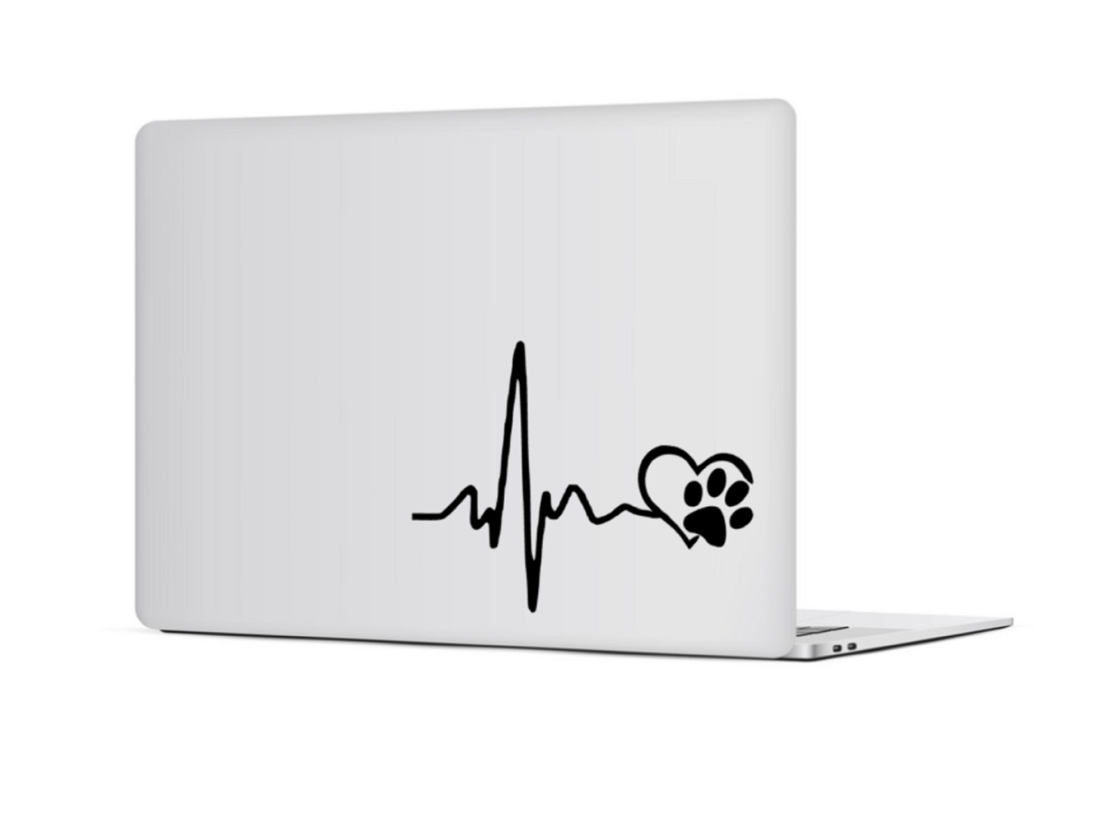 Lifeline Paw Print Sticker Vinyl Car Decal Heartbeat Cat Dog Heart Love ...