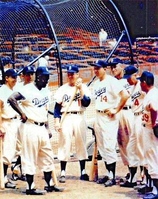 Brooklyn Dodgers Reese Robinson Snider Hodges Erskine Newcombe Campy ...