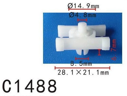20Pcs Fit bmw 114 E12 E21 E30 Rocker Panel Moulding Clip 51131829904 ...