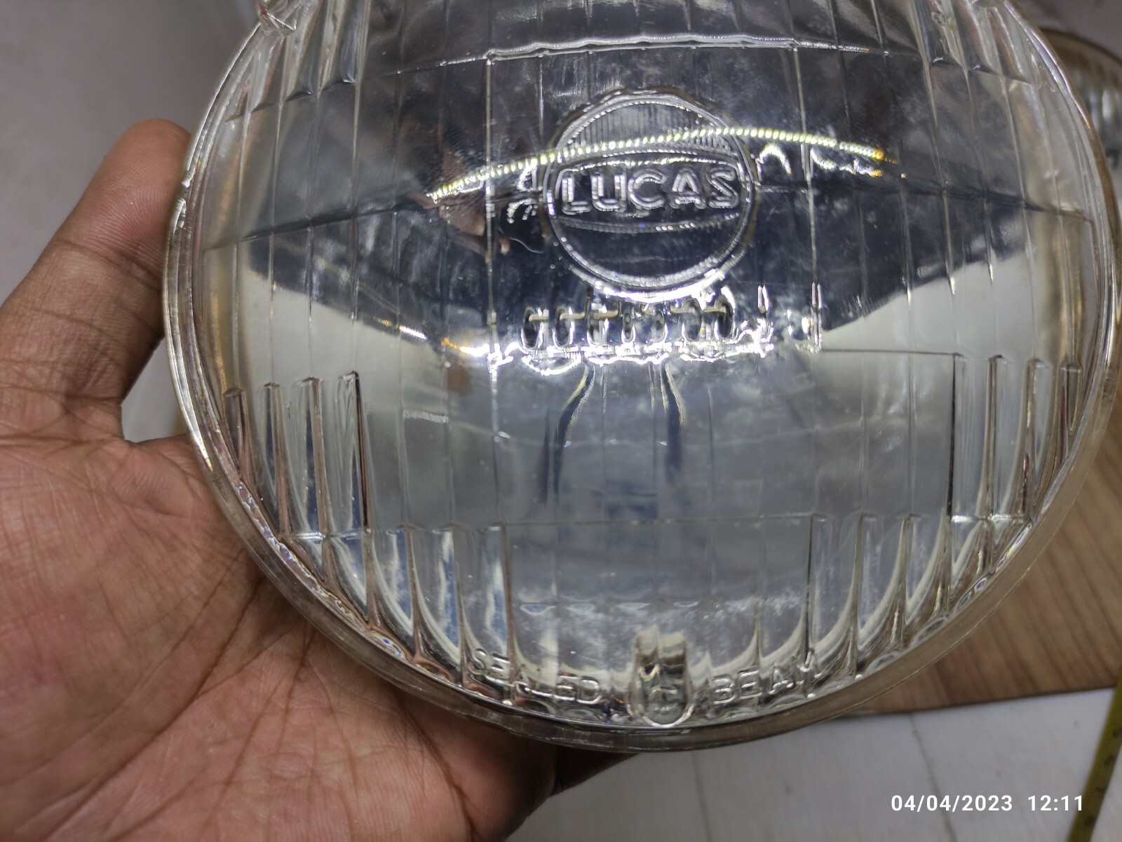 Headlight LUCAS 5 3/4 "Sealed Beam 12V 50W High Beam Only Pair (2) NOS ...