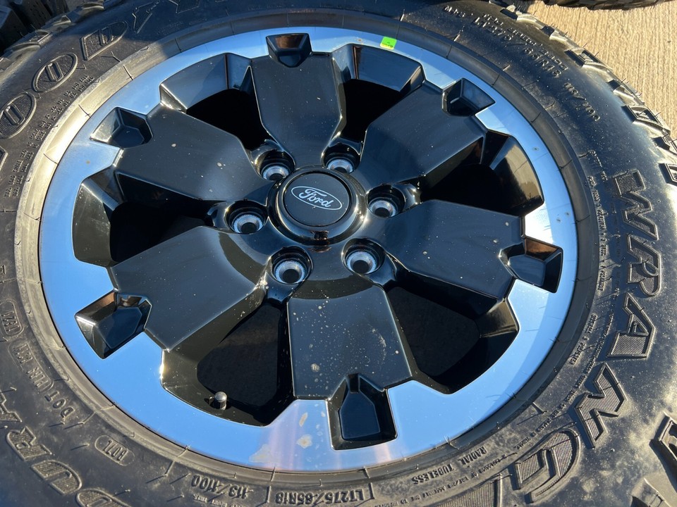 18" Ford Bronco BADLANDS OEM black wheels rims 10282 Ranger 2021 2022 ...