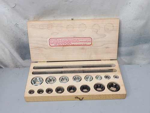 NOS JAWCO No.1278 DIE & FILE SET, USA MADE, 18pc, 3/4"-1/4" NC & NF ...