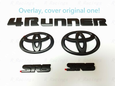 For 2014-2024 TOYOTA 4RUNNER BLACKOUT EMBLEM OVERLAY KIT OEM SR5 | eBay