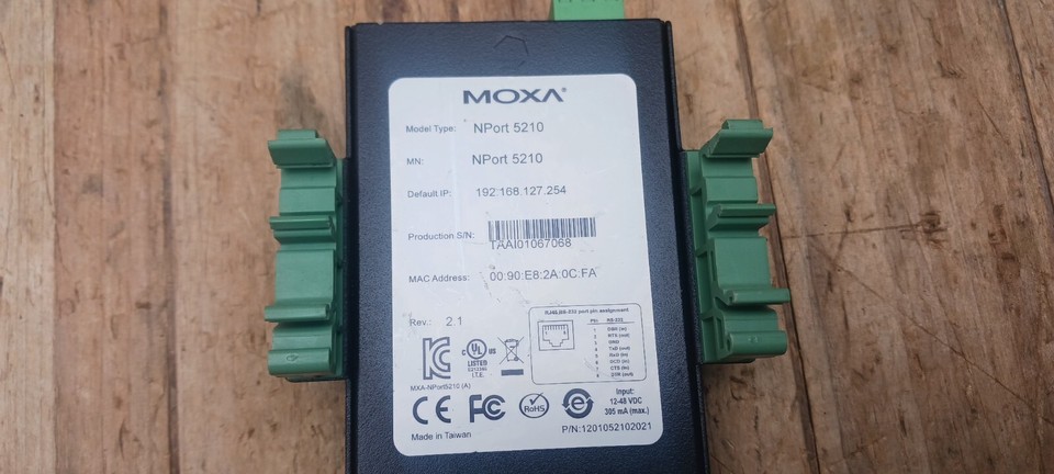 MOXA NPORT 5210A SERIAL DEVICE SERVER | eBay